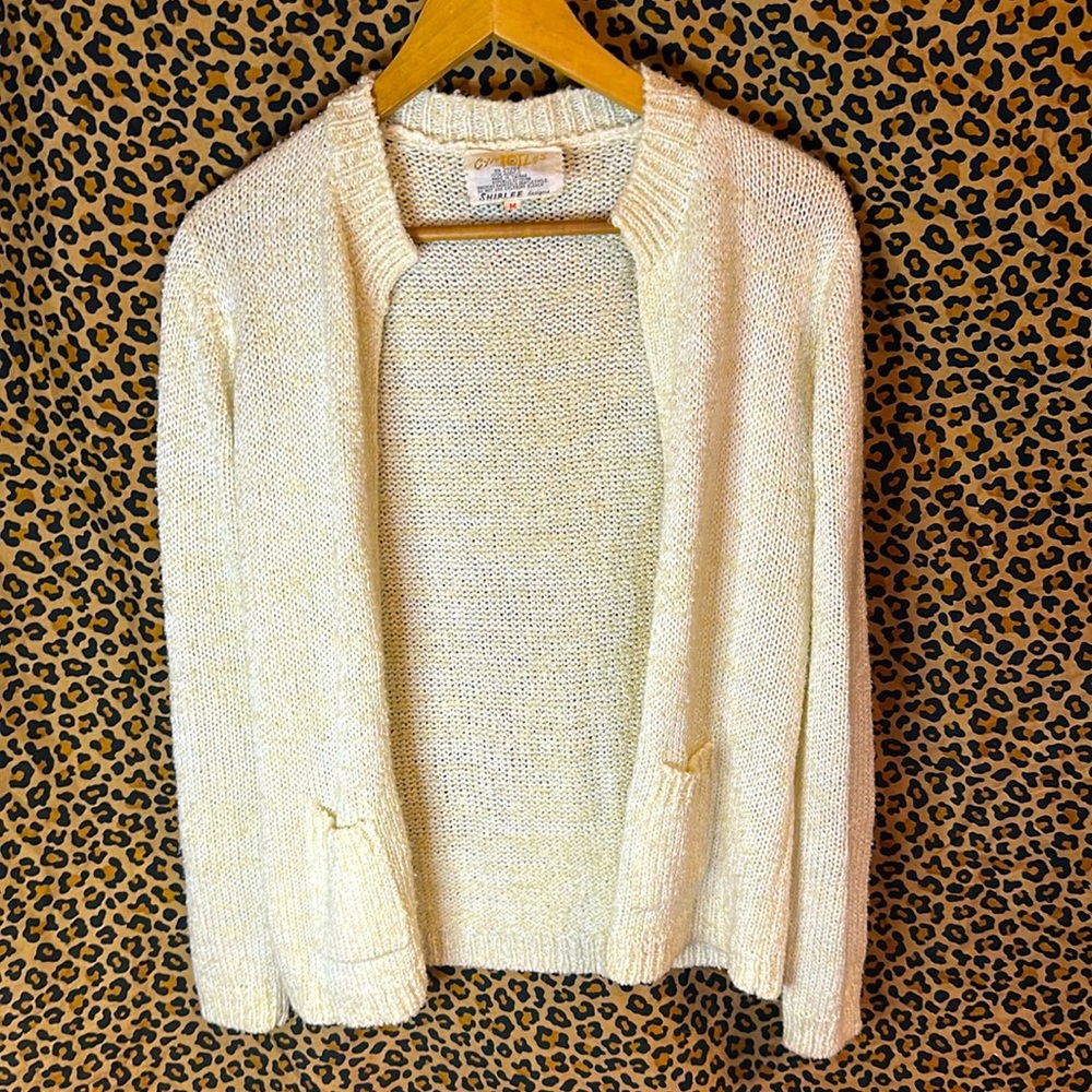 Vintage 60s Cyn Les Shirlee Designs Cardigan Sweater - Gem